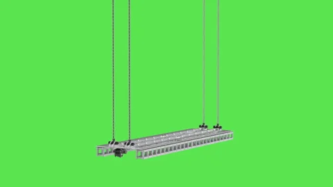 scaffold isolated on green screen | Stock Video | Pond5
