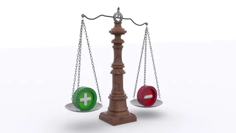 Scale Positive and Negative Balance in a... | Stock Video | Pond5