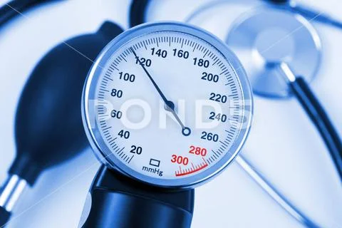 Scale of pressure and stethoscope Scale of pressure and stethoscope ...