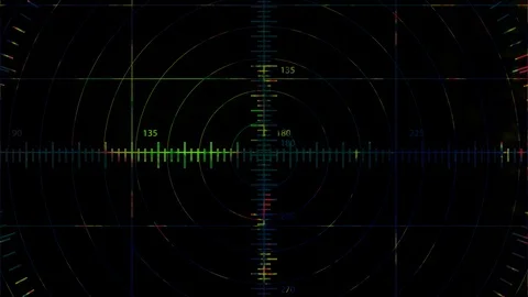 Scan and HUD Incandescent Big UFO Flying... | Stock Video | Pond5