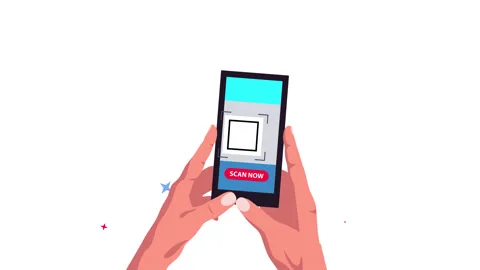 Scan code 4k animation video with alpha channel ~ After Effects #235363187