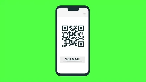 Scan QR Code Animation with Green Screen | Stock Video | Pond5