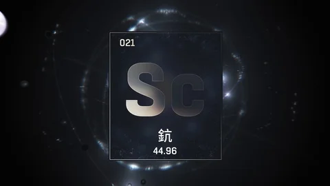 Scandium as Element 21 of the Periodic T... | Stock Video | Pond5