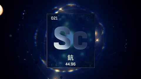 Scandium as Element 21 of the Periodic T... | Stock Video | Pond5