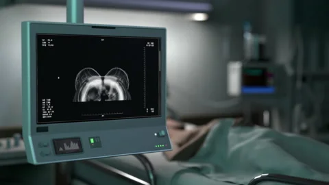 Scanning the patients chest during an ex... | Stock Video | Pond5