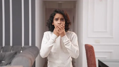 Scared Indian kid teenager boy getting s... | Stock Video | Pond5