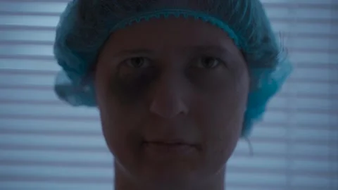 A scared, traumatized woman with injurie... | Stock Video | Pond5