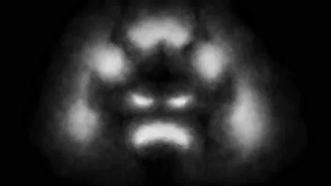 Scary 2D animation of samurai demon ghos... | Stock Video | Pond5