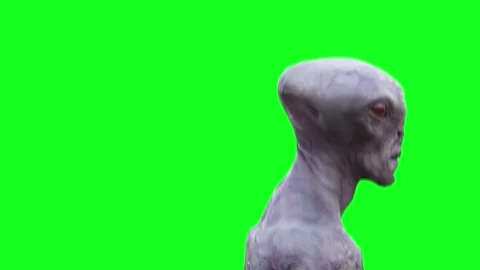 Scary Alien green screen animation. | Stock Video | Pond5