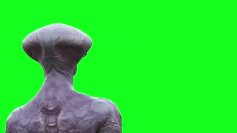 Scary Alien green screen animation. | Stock Video | Pond5