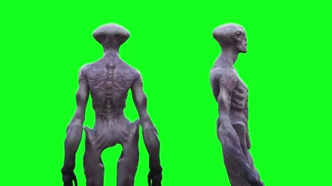 Scary Alien green screen animation. | Stock Video | Pond5