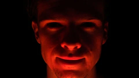 A scary and evil criminal man with a cra... | Stock Video | Pond5