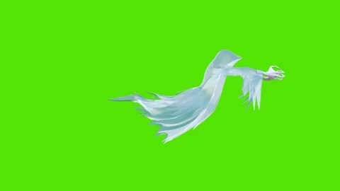 Scary Ghost Attack Side Green Screen Hor... | Stock Video | Pond5