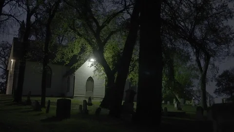 Graveyard Scary Stock Video Footage | Royalty Free Graveyard Scary ...