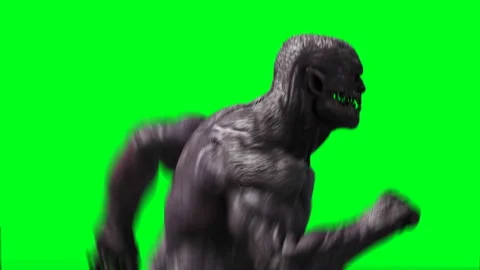 Scary monster animation. Phisical, motio... | Stock Video | Pond5