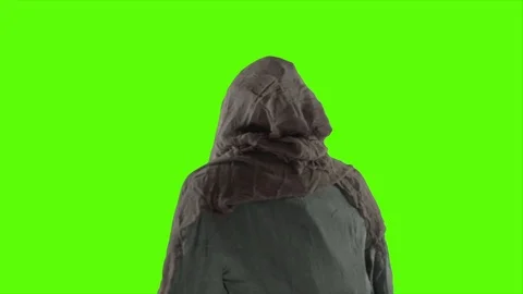A scary monster with a green screen back... | Stock Video | Pond5