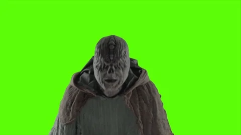 A scary monster with a green screen back... | Stock Video | Pond5