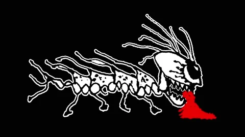 Scary monster insect drawing animation | Stock Video | Pond5