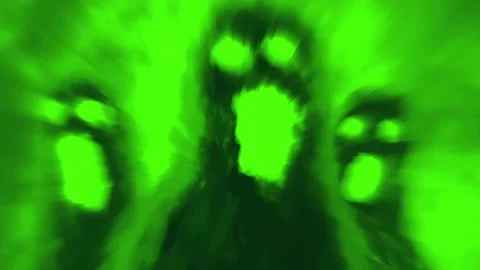 Scary monster shadow on green background... | Stock Video | Pond5