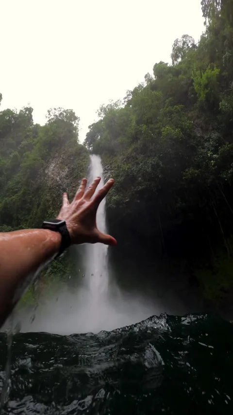 Scary scene of a man drowning in a water... | Stock Video | Pond5