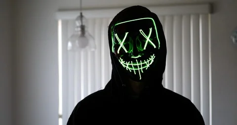 A scary slasher serial killer in a horro... | Stock Video | Pond5