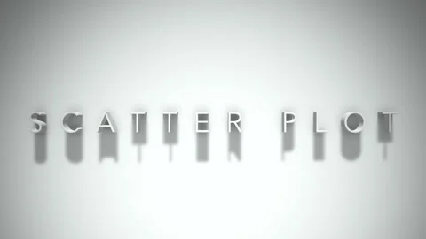 scatter plot 3D title animation white te... | Stock Video | Pond5