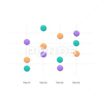 Scatter plot infographic chart design template: Graphic #228851889