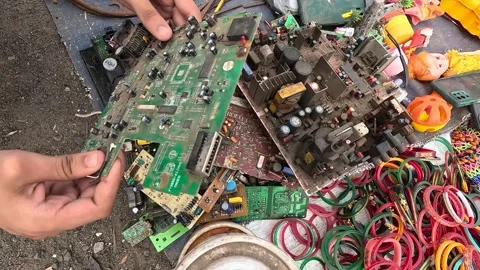 Scene from above showing a man checking ... | Stock Video | Pond5