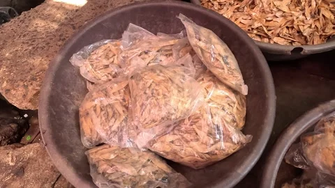 Scene of different types of dried fish b... | Stock Video | Pond5