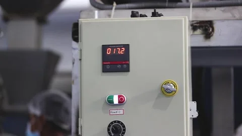 scene of a food processing panel in whic... | Stock Video | Pond5