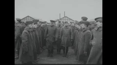 Scene of Gen. J.J Pershing in front of t... | Stock Video | Pond5