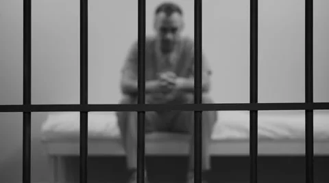 Scene of an inmate in prison (B/W Versio... | Stock Video | Pond5