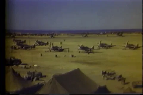 Scene of military base camp with weapons... | Stock Video | Pond5