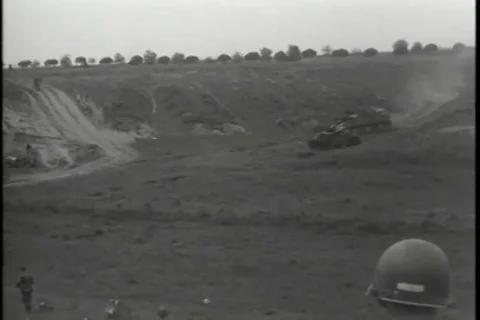 Scene of military tank maneuvering on th... | Stock Video | Pond5