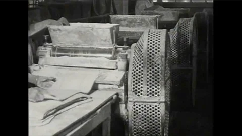 Scenes from a chewing gum factory in 191... | Stock Video | Pond5