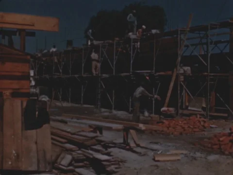Scenes of construction site, map and set... | Stock Video | Pond5
