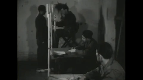 Scenes of interrogation of German prison... | Stock Video | Pond5