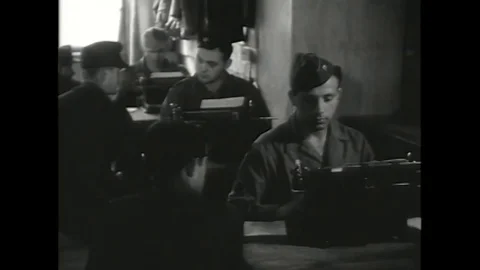 Scenes of interrogation of German prison... | Stock Video | Pond5