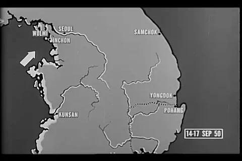 Scenes of map shows attack location and ... | Stock Video | Pond5