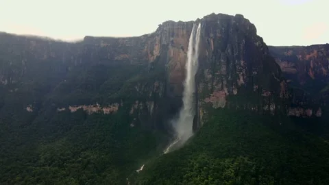 Scenic Aerial view of Angel Fall world's... | Stock Video | Pond5