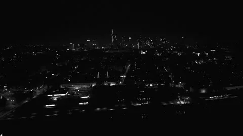 Scenic aerial view of night car traffic ... | Stock Video | Pond5