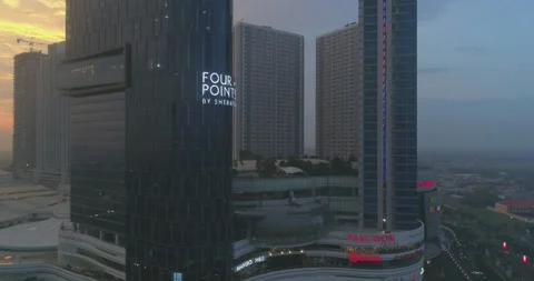 Scenic Aerial View of Pakuwon Mall at Ep... | Stock Video | Pond5