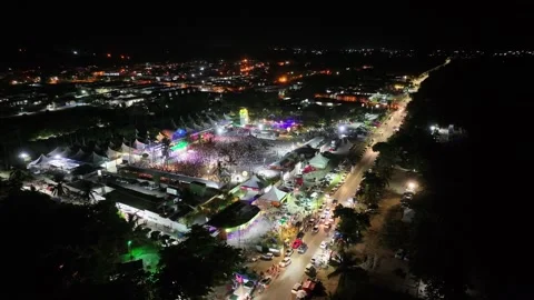 Scenic Carnival Ride In Axe Moi Arena At... | Stock Video | Pond5