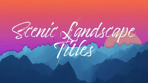 After Effects Template: Scenic Landscape Titles #146466904
