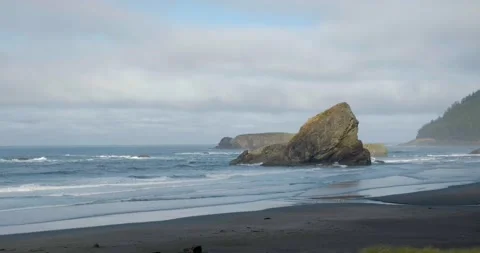 Scenic seascape/landscape of pacific oce... | Stock Video | Pond5