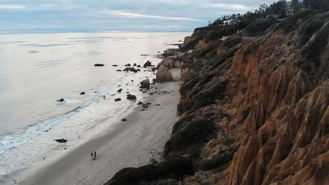Scenic top view to El Matador state beac... | Stock Video | Pond5