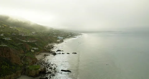 Scenic top view to El Matador state beac... | Stock Video | Pond5