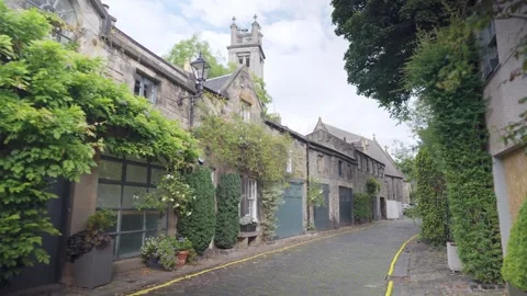 Scenic walking route along Circus Lane i... | Stock Video | Pond5