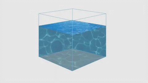 schematic filling of a container-cube wi... | Stock Video | Pond5