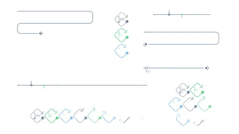 Schemes - timelines on the white backgro... | Stock Video | Pond5